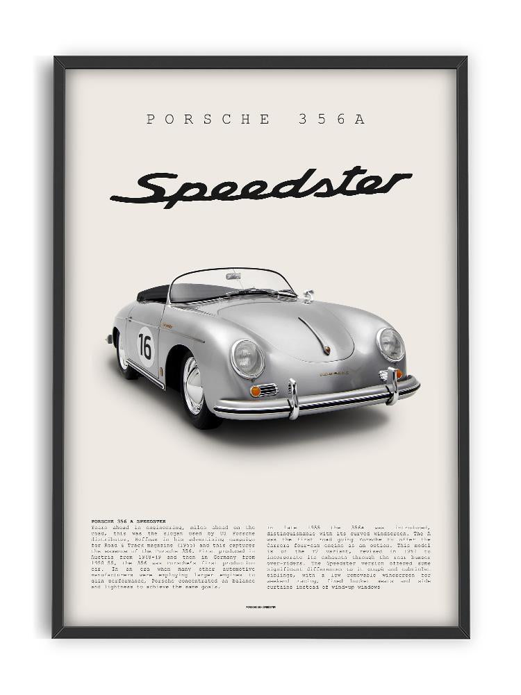 Classic Porsche Text Print 50cm x 70cm – Ajouter