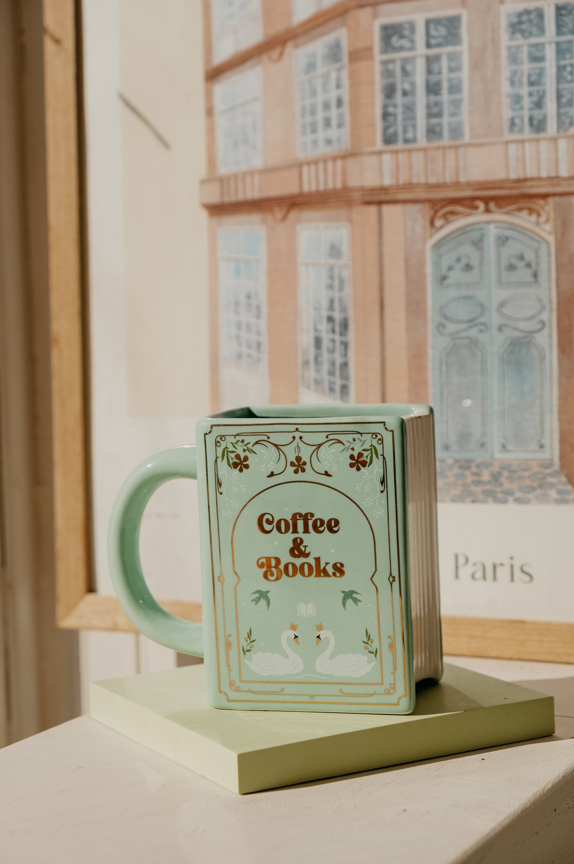 Bernie Books and Coffee Sage Green XL Mug – Ajouter