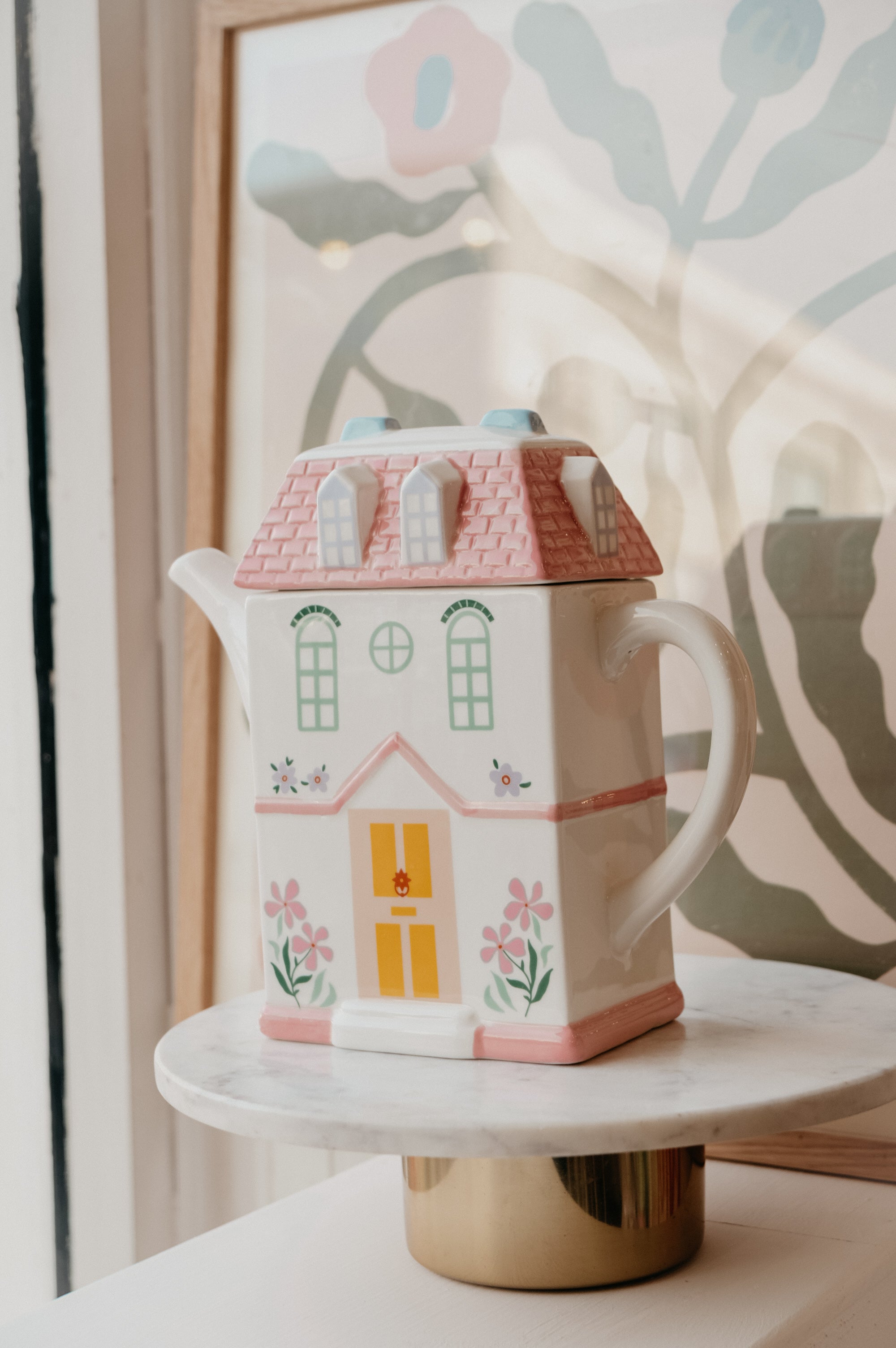 Cottagecore House Pastel Large Teapot – Ajouter