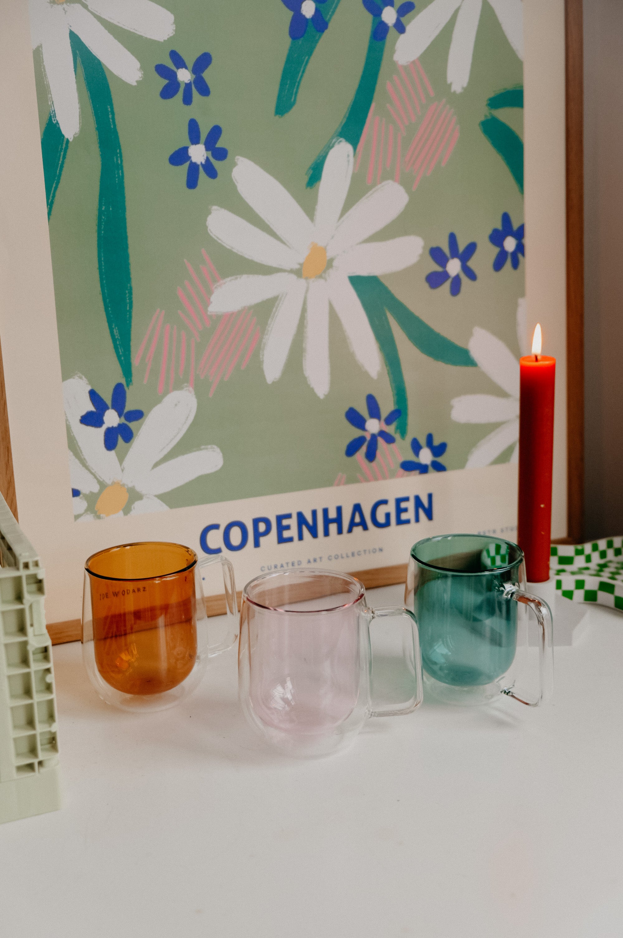 Zoe Round Double Layered Mug - available in mustard and teal – Ajouter